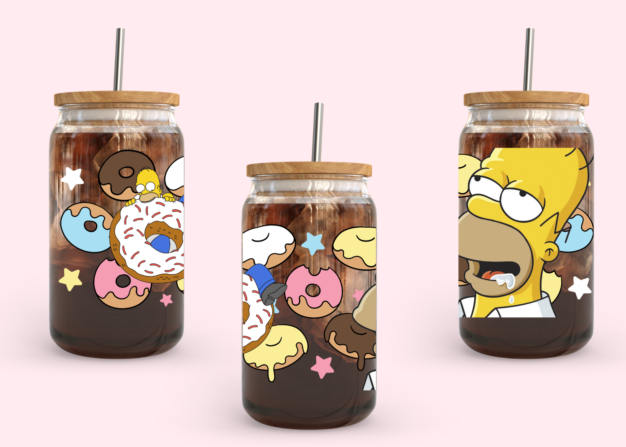 #1049 Homer Simpson 16oz UVDTF Wrap – Rareuvink